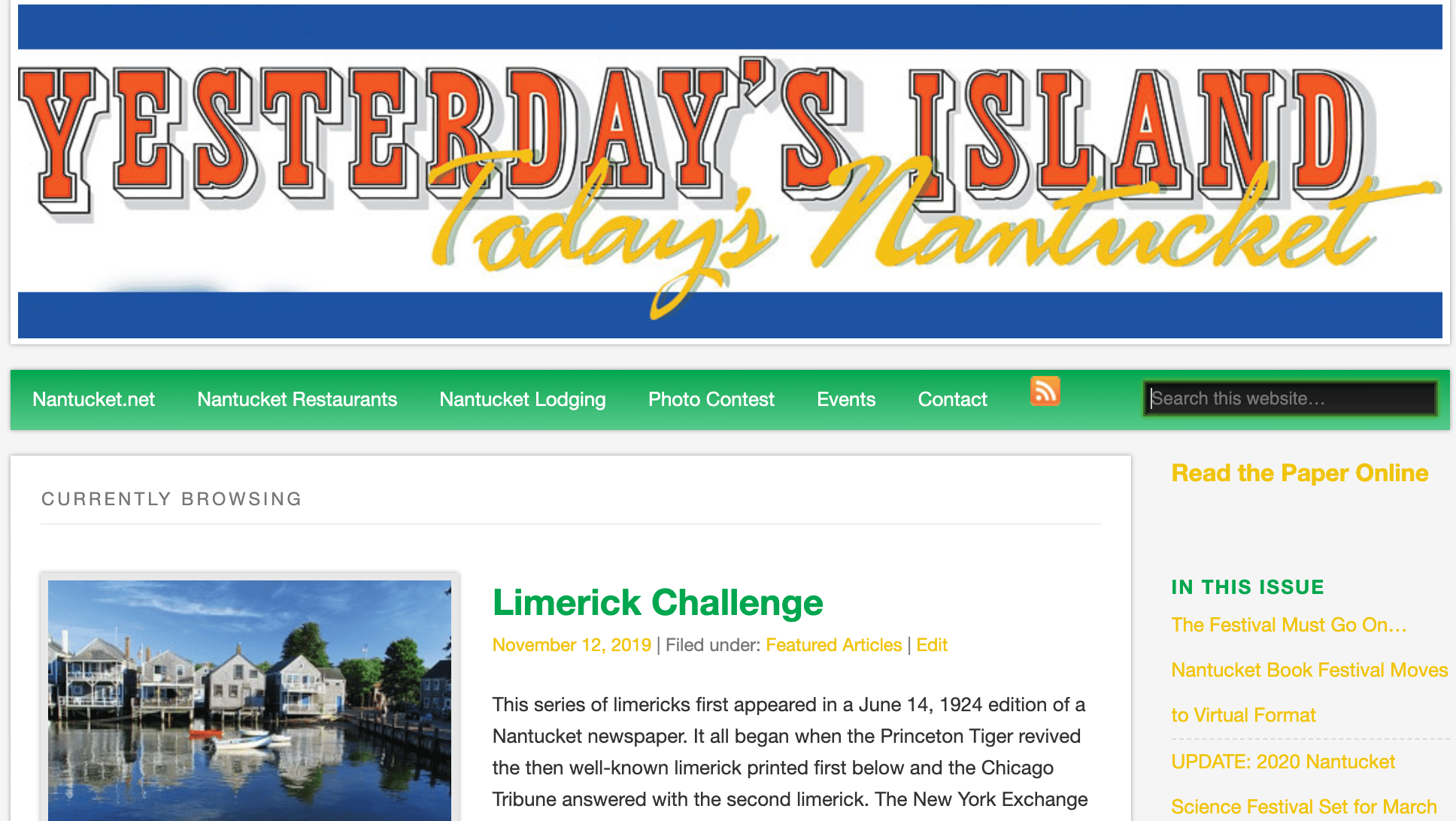 A New and Lighthearted Challenge for the Times | Yesterdays Island ...